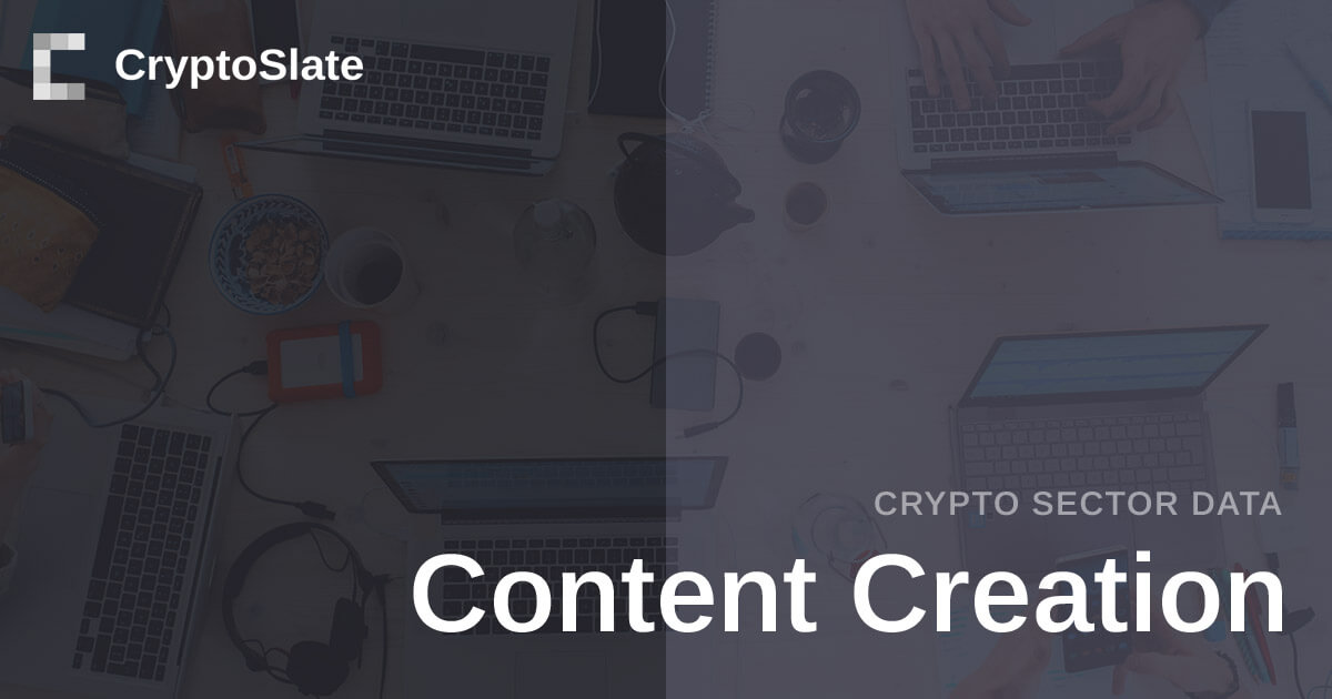 Content Creation Coins, Tokens, Cryptos & Assets | CryptoSlate