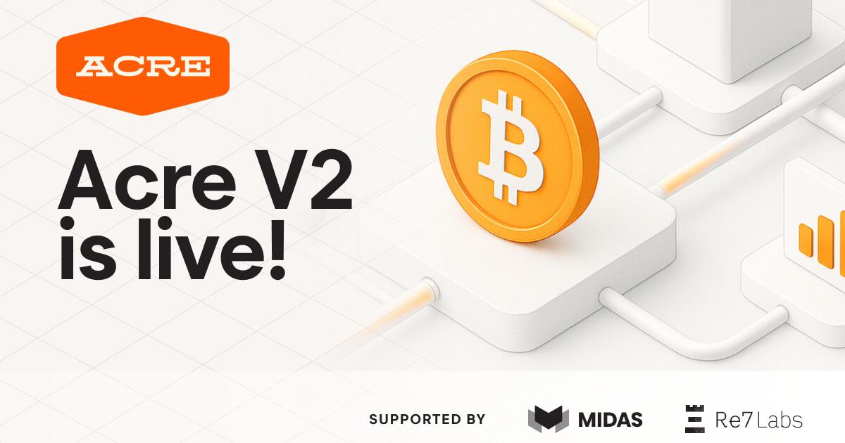 Acre Launches V2 Platform, Enabling Bitcoin Holders to Earn 14% APY ...