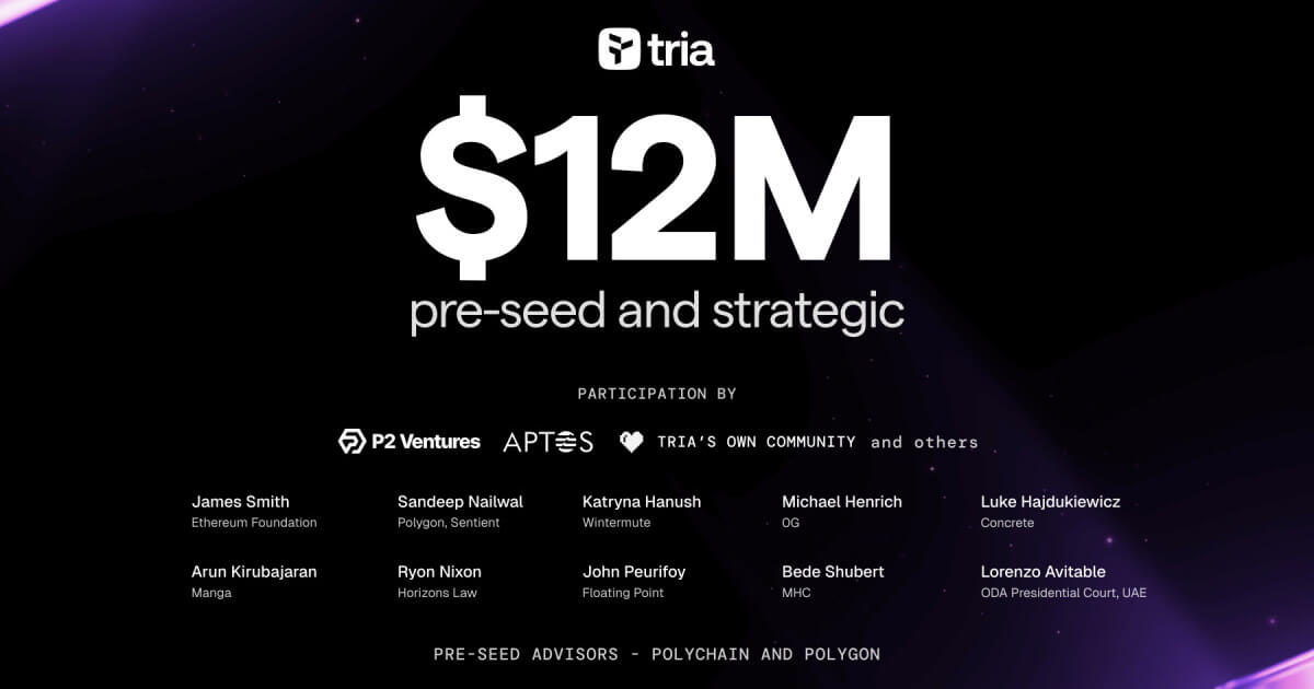 Tria raises $12M to be the leading self-custodial neobank and payments ...